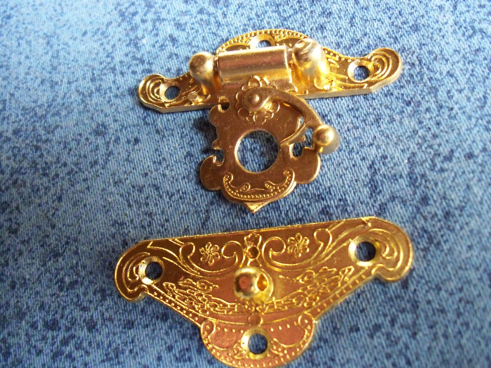 1 Set of 50mm X 40mm Metal Latches for Box Lockcolor Gold | Etsy