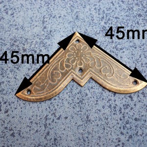4pcs 45mm X 45mm Decorative Corner Bracket for Chest Case Box U72 - Etsy