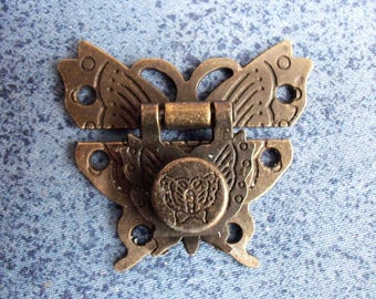 1pcs 50mm x 45mm metal latches for Box lock. Color antique | Etsy