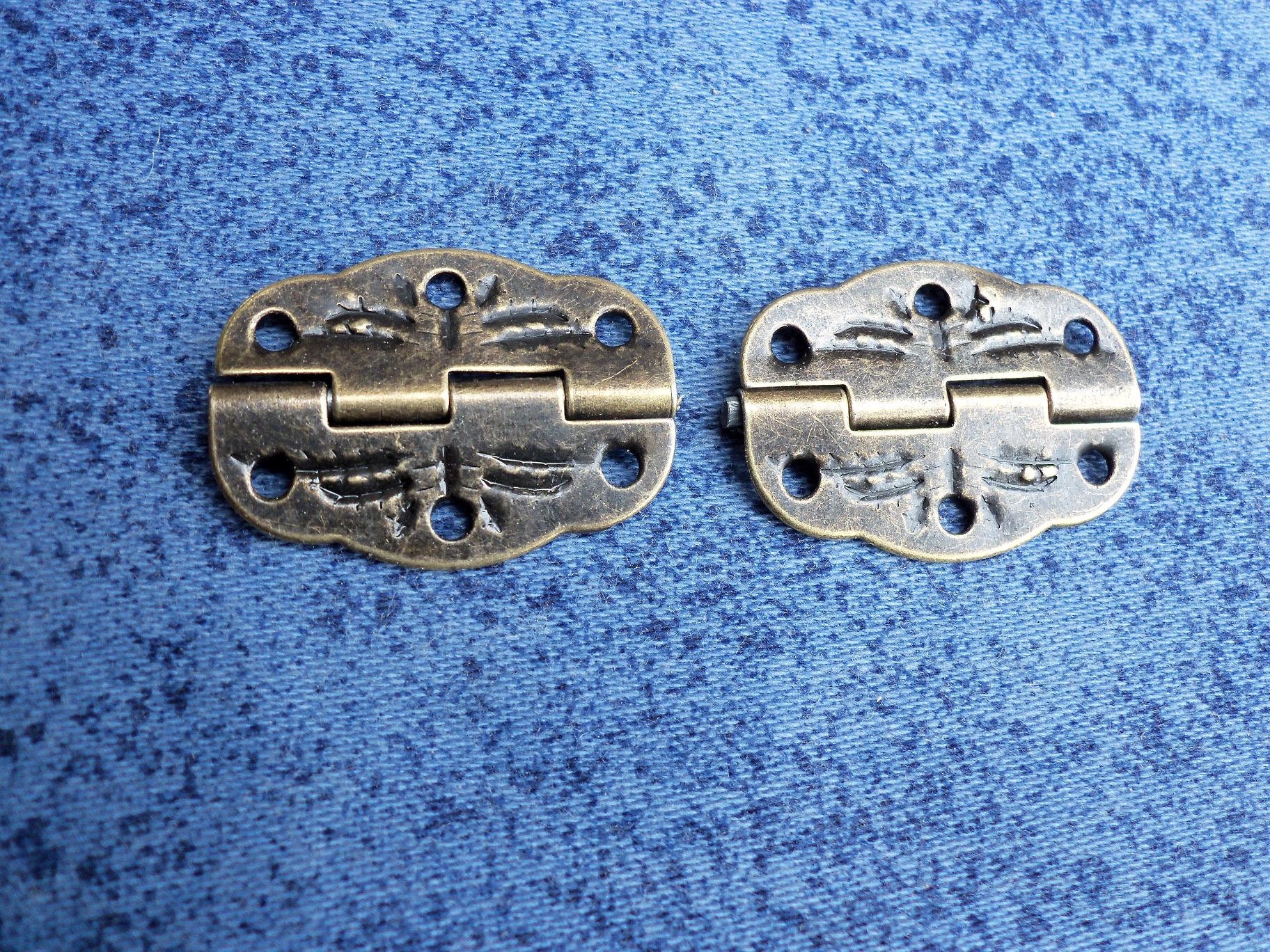 2 Pcs Decorative Hinges 20mm X 30mm Metal Color Antique Brass P57 - Etsy