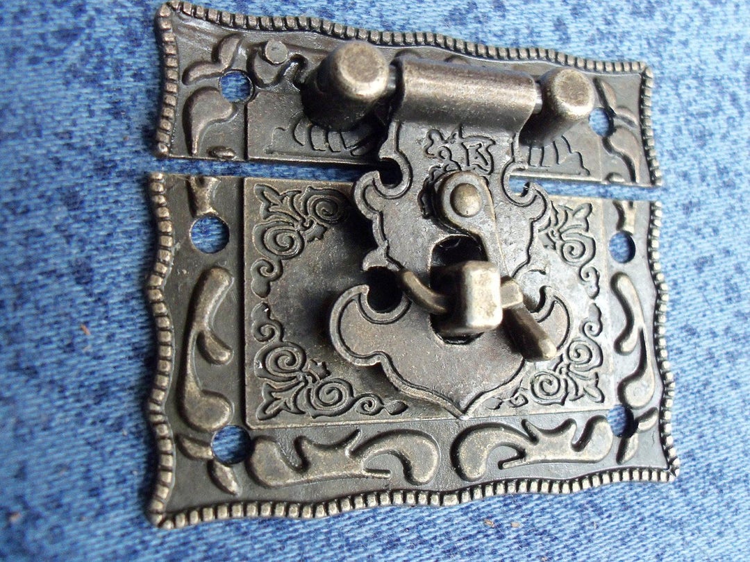 1pcs 50mm X 45mm Metal Latches for Box Lock Color Antique Brass N5 - Etsy