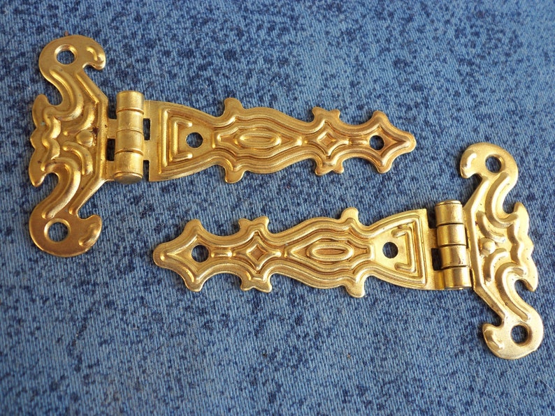 2 Pcs 70mmx40mm Metal Hinges Color Gold P20 - Etsy