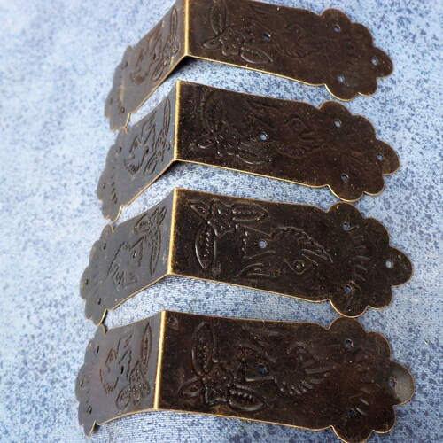 4pcs 67mm X 67mm X 30mm Metal Decorative Corner Bracket for | Etsy