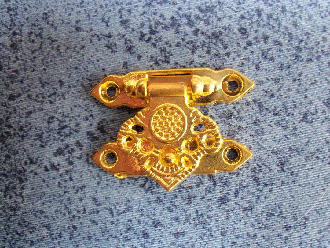 1 Set of 37mm X 25mm Metal Latches for Box Lock,color Gold N20. - Etsy