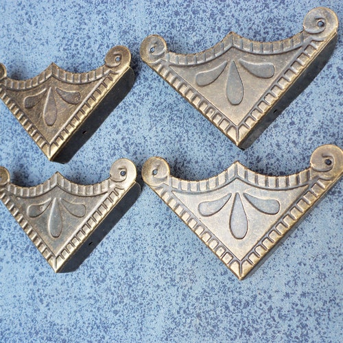 4pcs 40mmx40mm Color Antique Brass Metal Decorative Corner | Etsy
