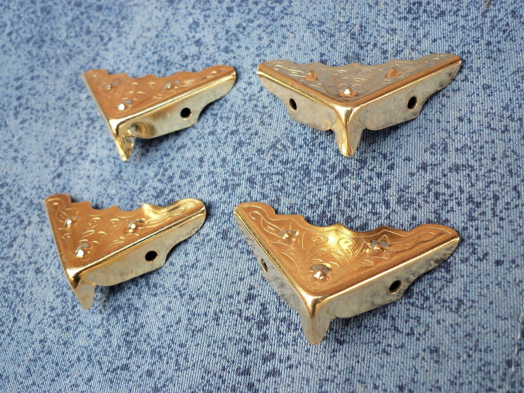 4pcs 32mm X 32mm X 10mm Metal Decorative Corner Bracket for Chest Case ...
