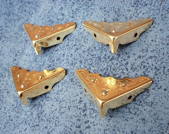 4pcs 20mmx43mm X 43mm, Metal Decorative Corner Bracket for Chest Case ...