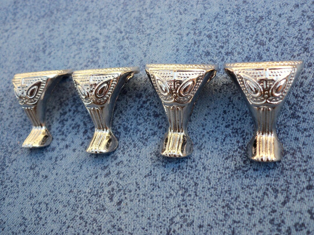 4pcs 25mm X 30mmcolor Silver Metal Box Feet Legs Decorative - Etsy