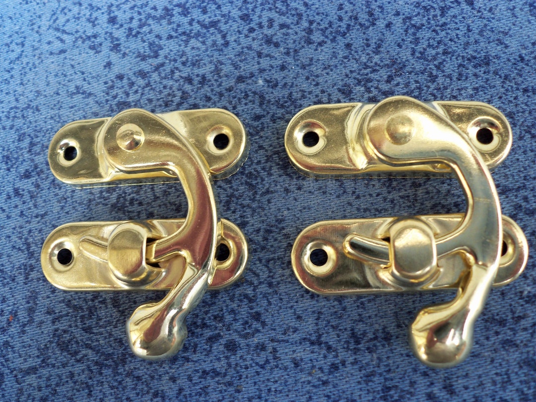 2 Set of 33mm X 38mm Metal Latches for Box Lock Color Gold N57 - Etsy