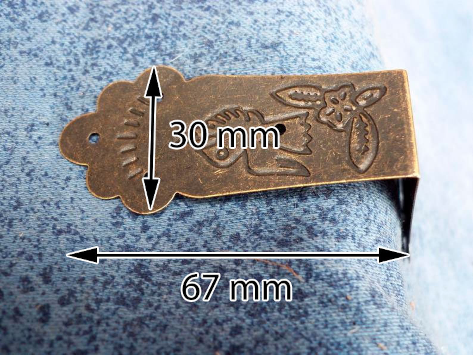 4pcs 67mm X 67mm X 30mm Metal Decorative Corner Bracket for | Etsy