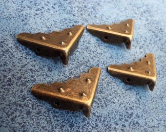 4PCS 40mmx40mm Vintage Iron Decorative Corner Bracket for - Etsy