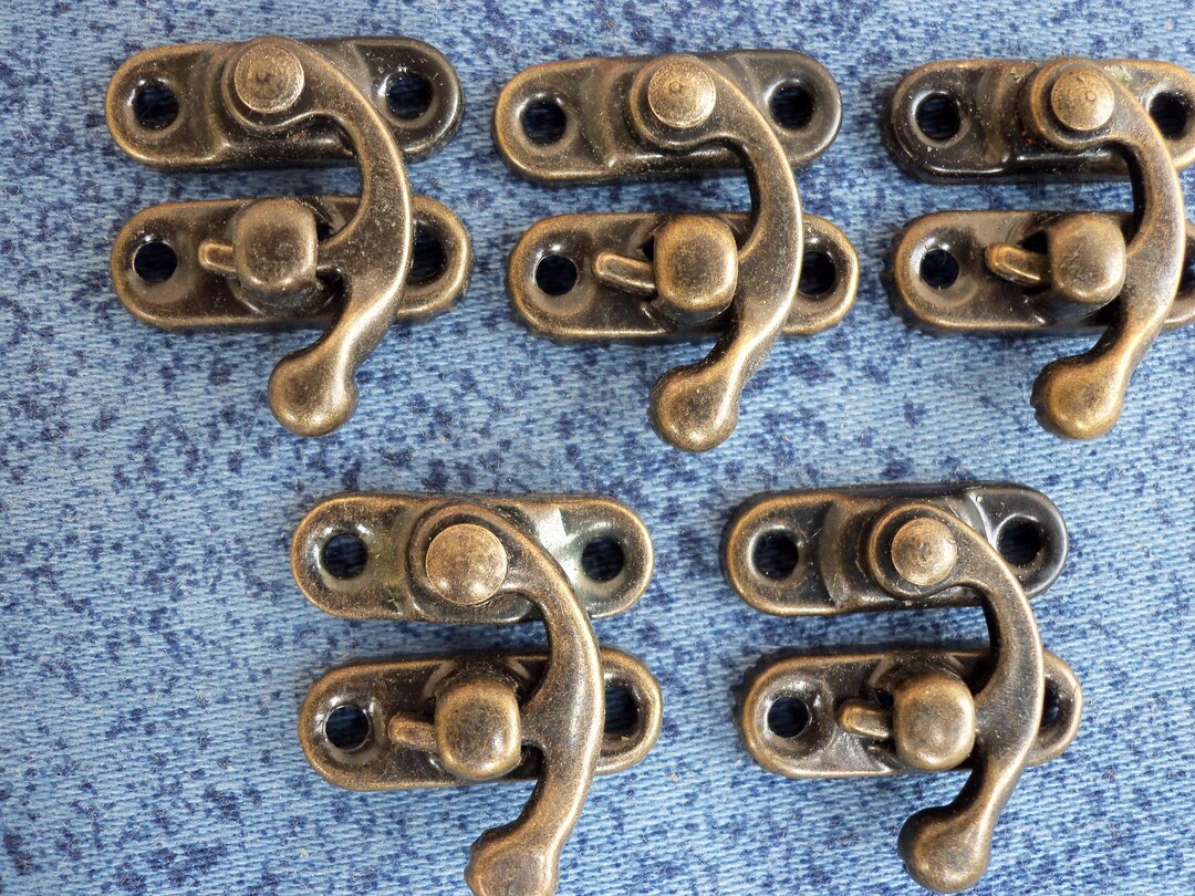 5pcs 20mm X 23mm Metal Latches for Box Lock Color Antique Brass N110 - Etsy