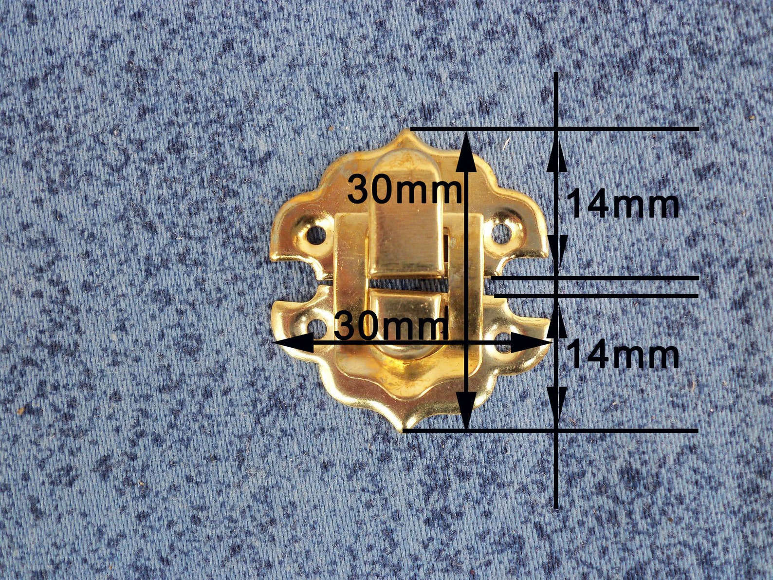 2pcs 30mm X 30mm Metal Latches for Box Lock Color Gold N47 - Etsy
