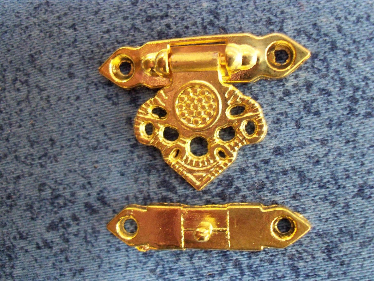 1 Set of 37mm X 25mm Metal Latches for Box Lock Color Gold N20 - Etsy