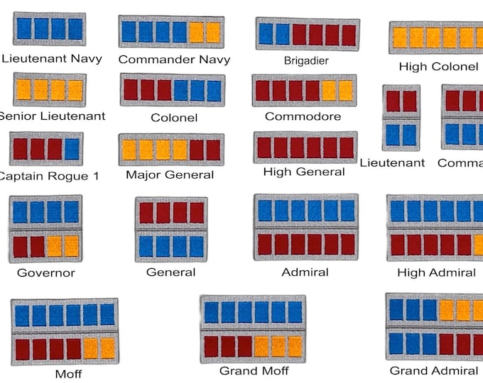 Star Wars Imperial Officer Patch - Fully Embroidered - Imperial Officer ...