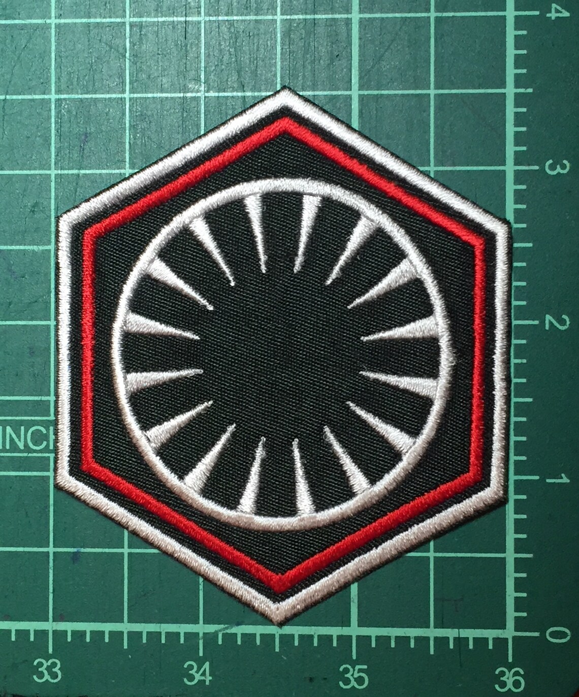 First Order White, Red and Black Uniform Patch - Star Wars: the Force ...