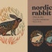 Nordic Rabbit Bundle PNG Design, Easter, Sublimation, Clip Art, Folk ...