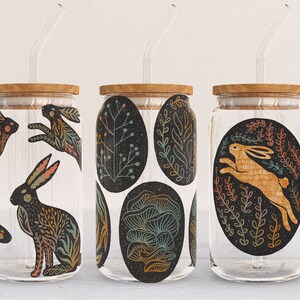 Nordic Rabbit SVG Vectors, Easter, PNG, JPG, Pattern, Seamless, Clip ...