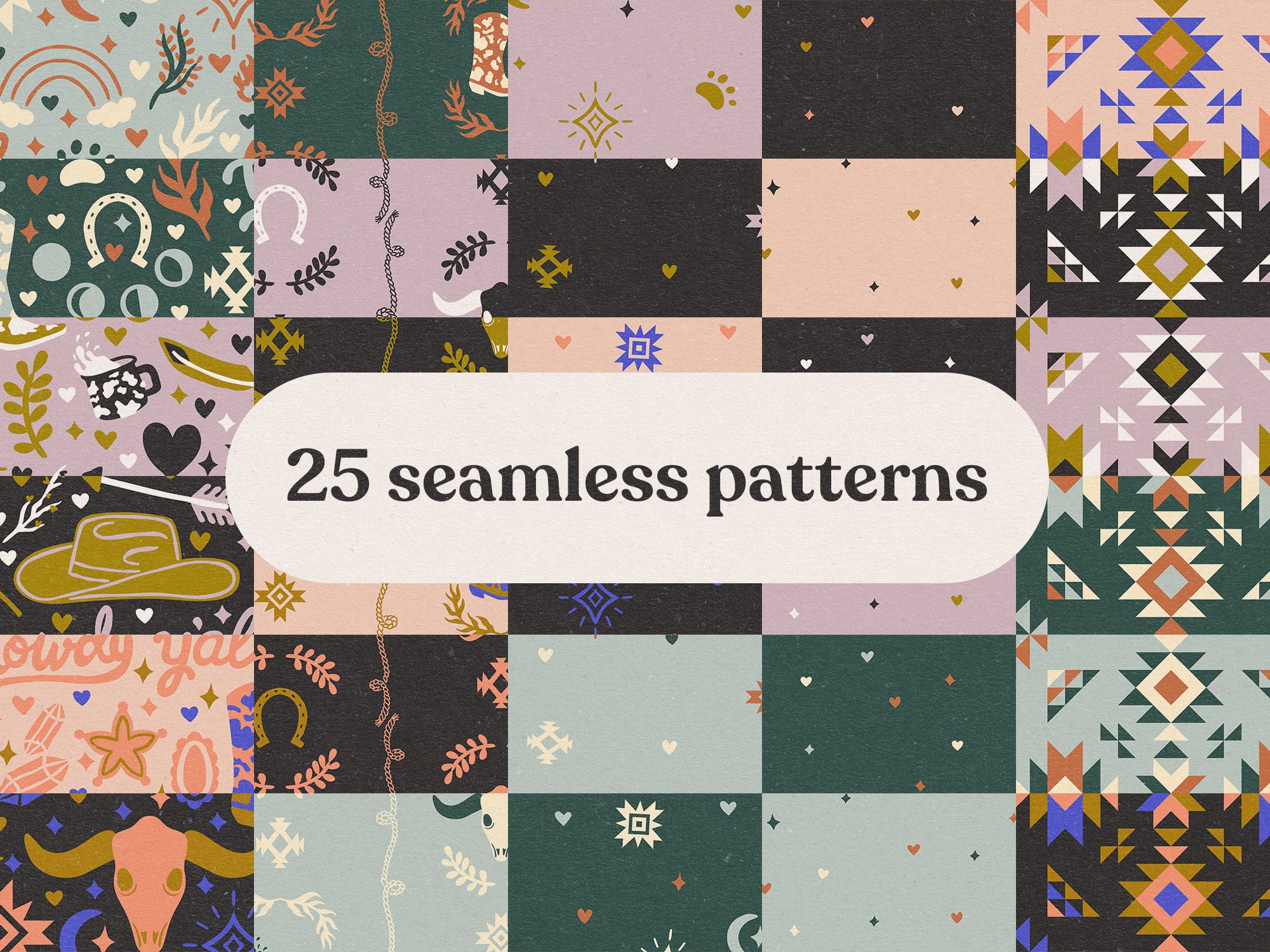 200 Cowgirl Svg Vectors Png Pattern Seamless Clip Art Folk