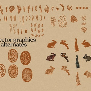 Nordic Rabbit SVG Vectors, Easter, PNG, JPG, Pattern, Seamless, Clip ...