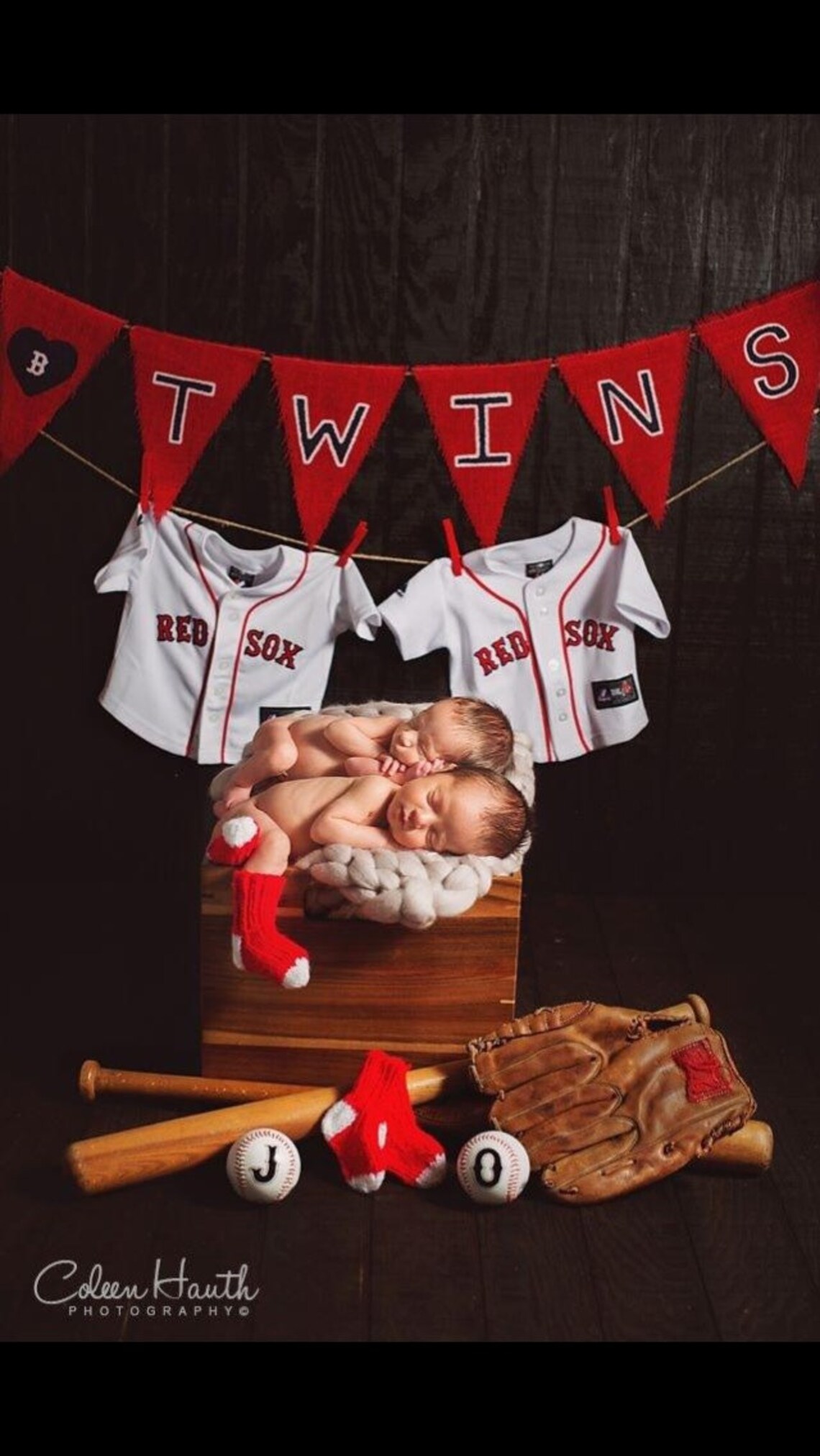 Hand Knit Infant Newborn Baby Boston Red Sox Inspired Red Socks. Free ...