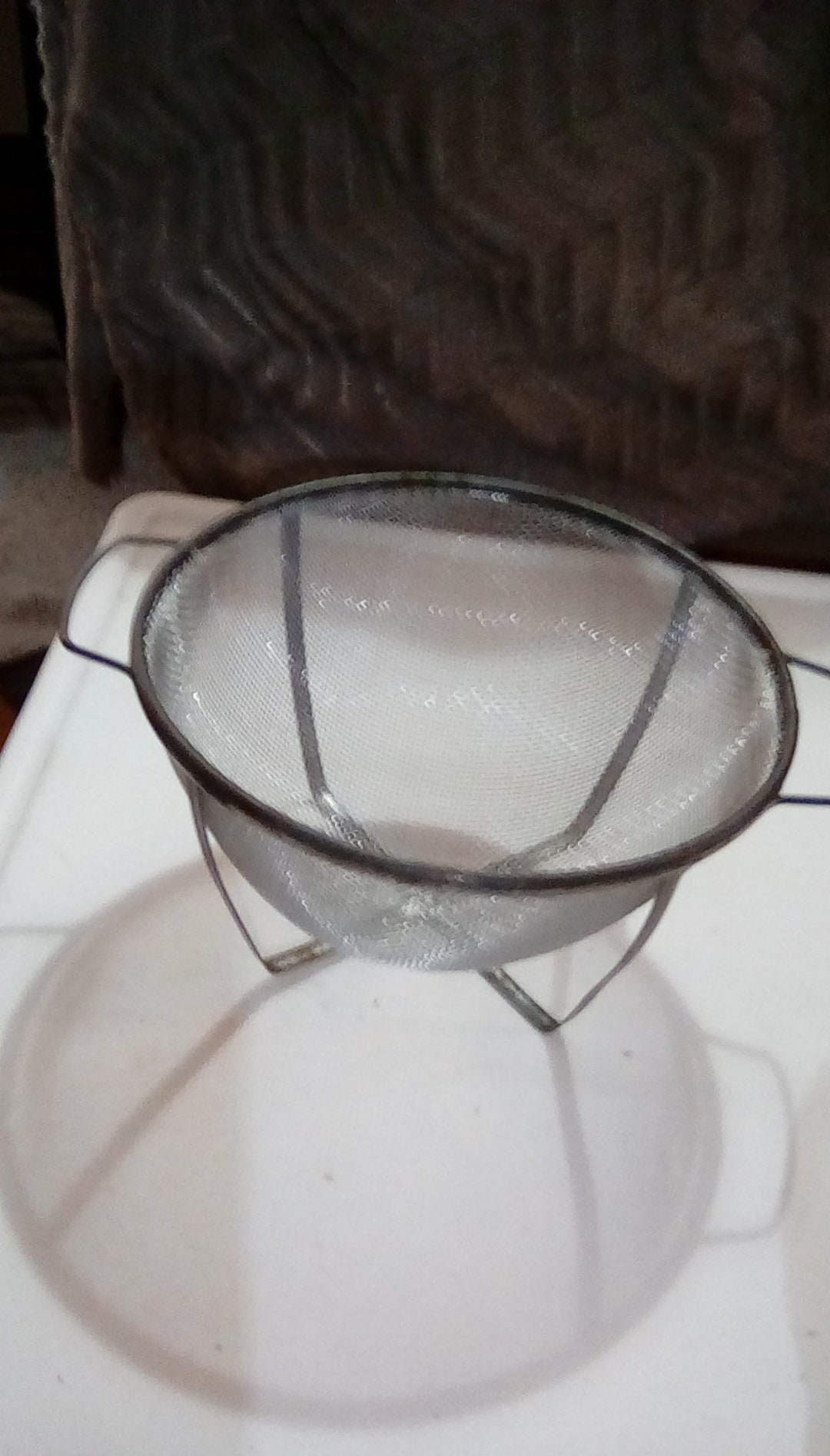 Vintage, Colander Strainer Metal Handles Wire Mesh Basket Rustic - Etsy