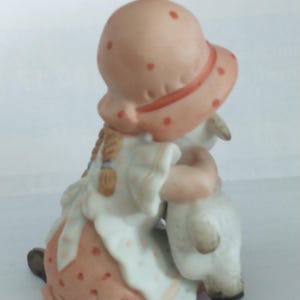Holly Hobbie Figurine, Girl Sitting With a Lamb, Free Shipping - Etsy