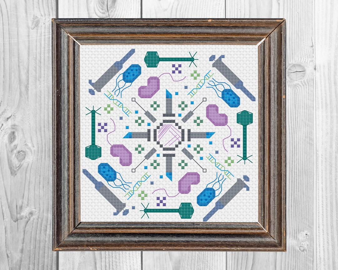 Microbiology Mandala Cross Stitch Pattern PDF - Etsy Canada