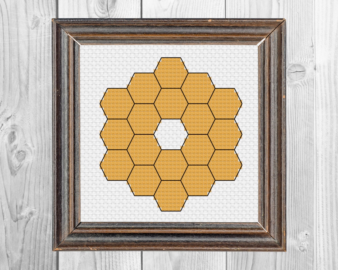 James Webb Space Telescope Mirror Cross Stitch Pattern PDF - Etsy