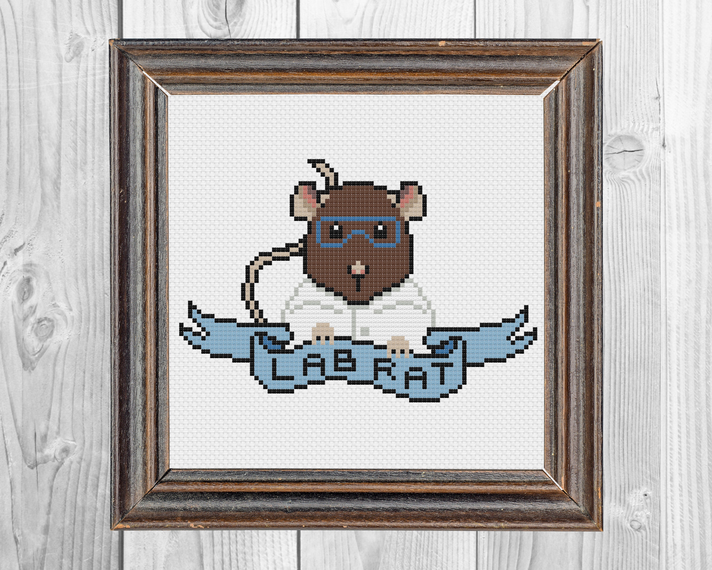 Lab Rat Cross Stitch Pattern PDF - Etsy UK