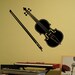 Violin and Bow Musical Instrument Vinyl Wall Sticker Decal 9"h X 22"w ...