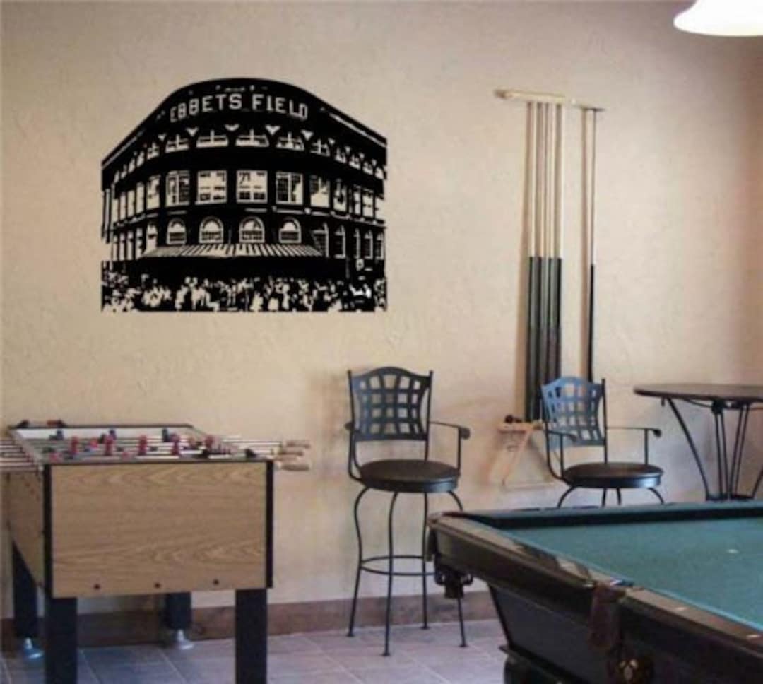 Ebbets Field New York Baseball Brooklyn Dodgers Stadium Vinyl Wall ...