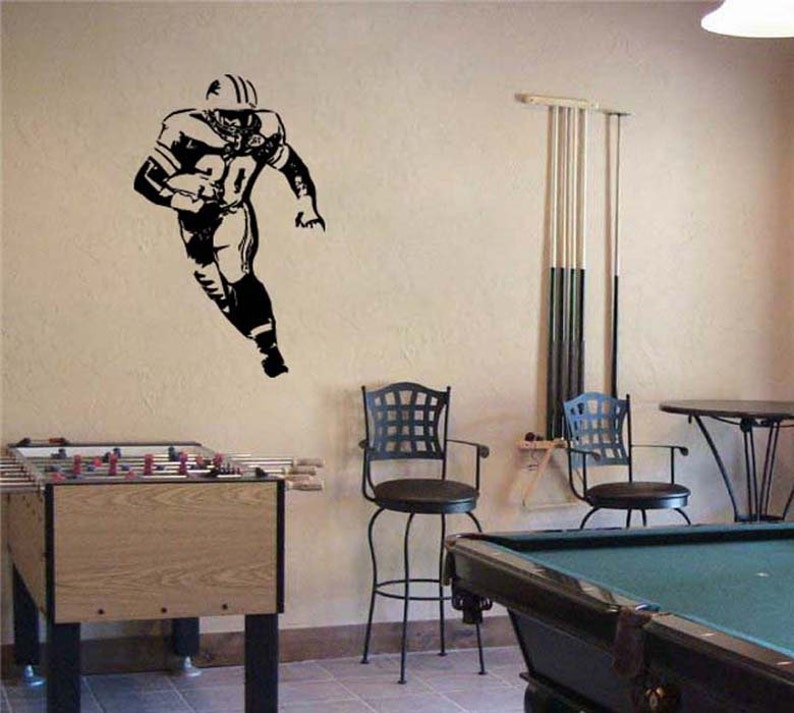 Barry Sanders Detroit Lions Football Vinyl Wall Sticker Decal 22" W X ...