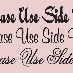 Please Use Side Door Vinyl Sticker Decal 1.5"h X 11"w - Etsy