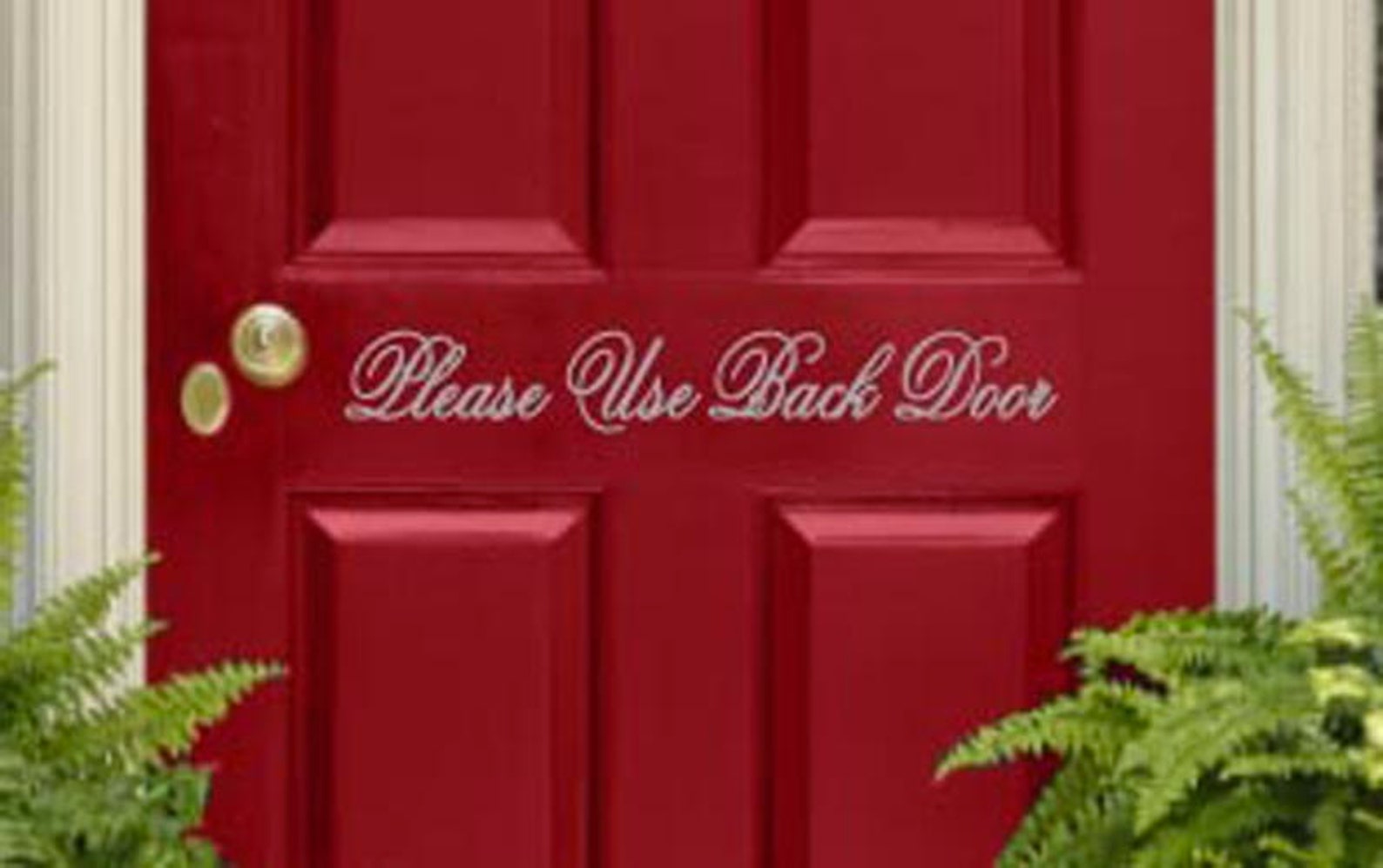 Please Use Back Door Vinyl Sticker Decal 2.75h x - Etsy 日本