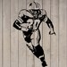 Barry Sanders Detroit Lions Football Vinyl Wall Sticker Decal 22" W X ...