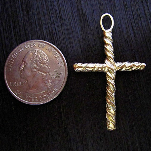 Rustic Cross Pendant - Etsy