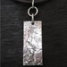Long Rectangular Textured Sterling Silver Artisan Pendant one N - Etsy