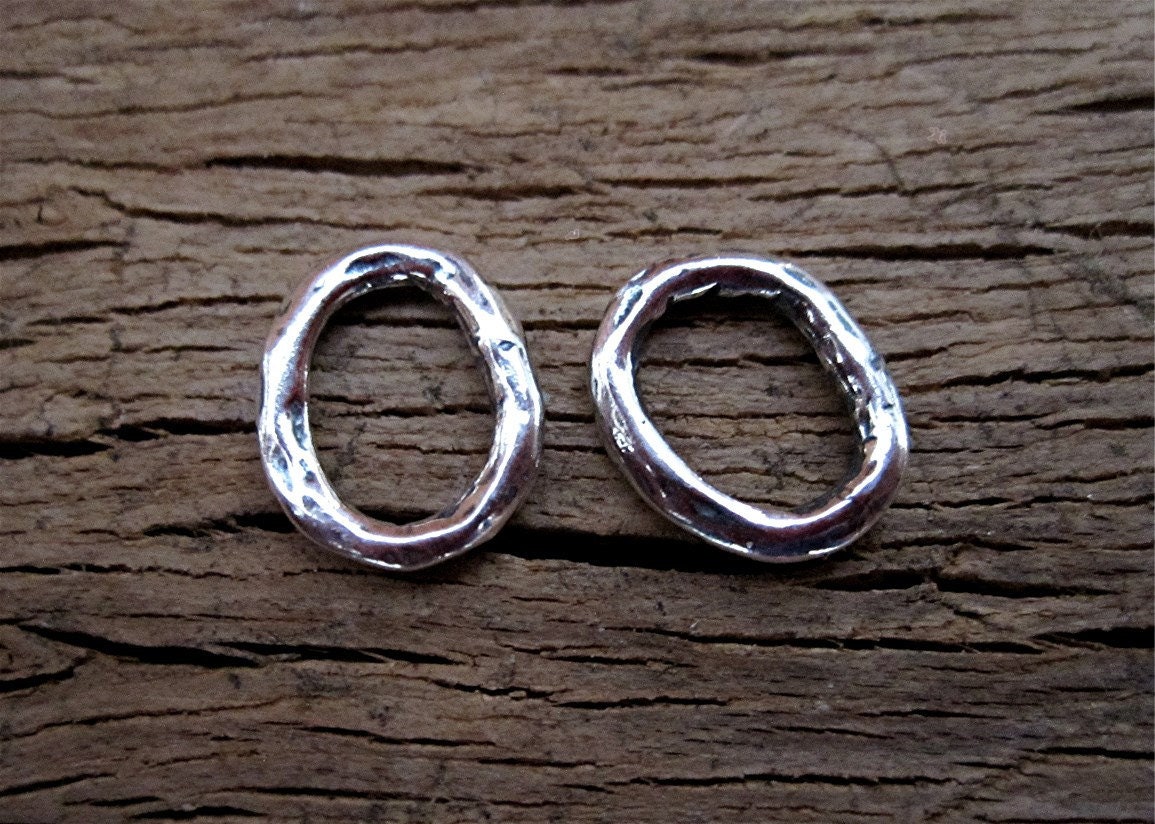 Sterling Silver Handmade Jewelry Link and Connector two - Etsy Canada