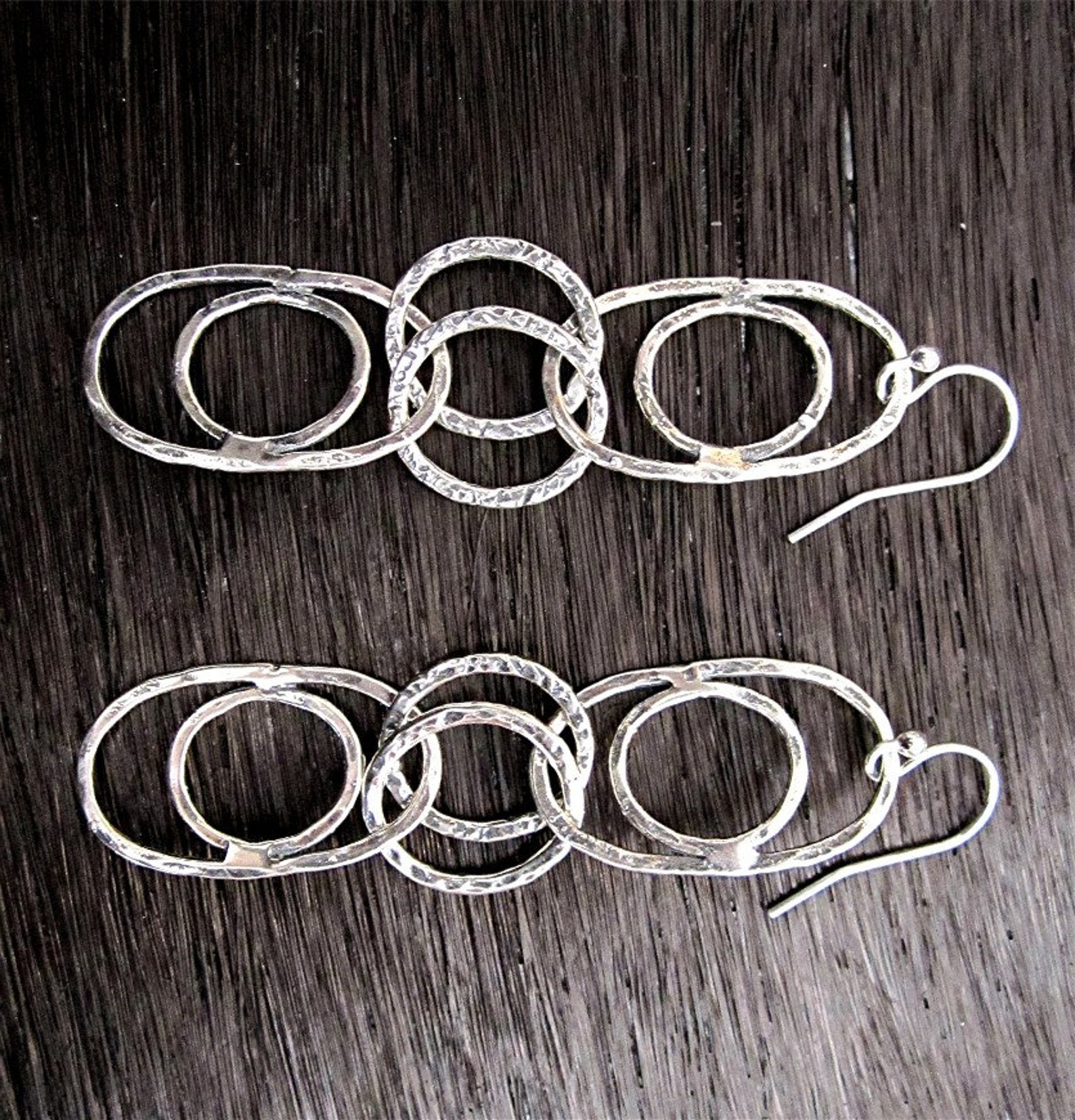 Artisan Handmade Gold Bronze Double Loop Jewelry Links set of | Etsy