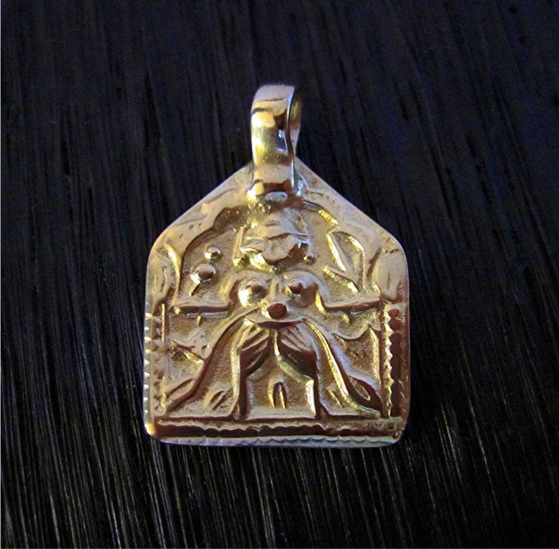 Sterling Silver Hindu Durga Warrior Goddess Charm and Pendant | Etsy