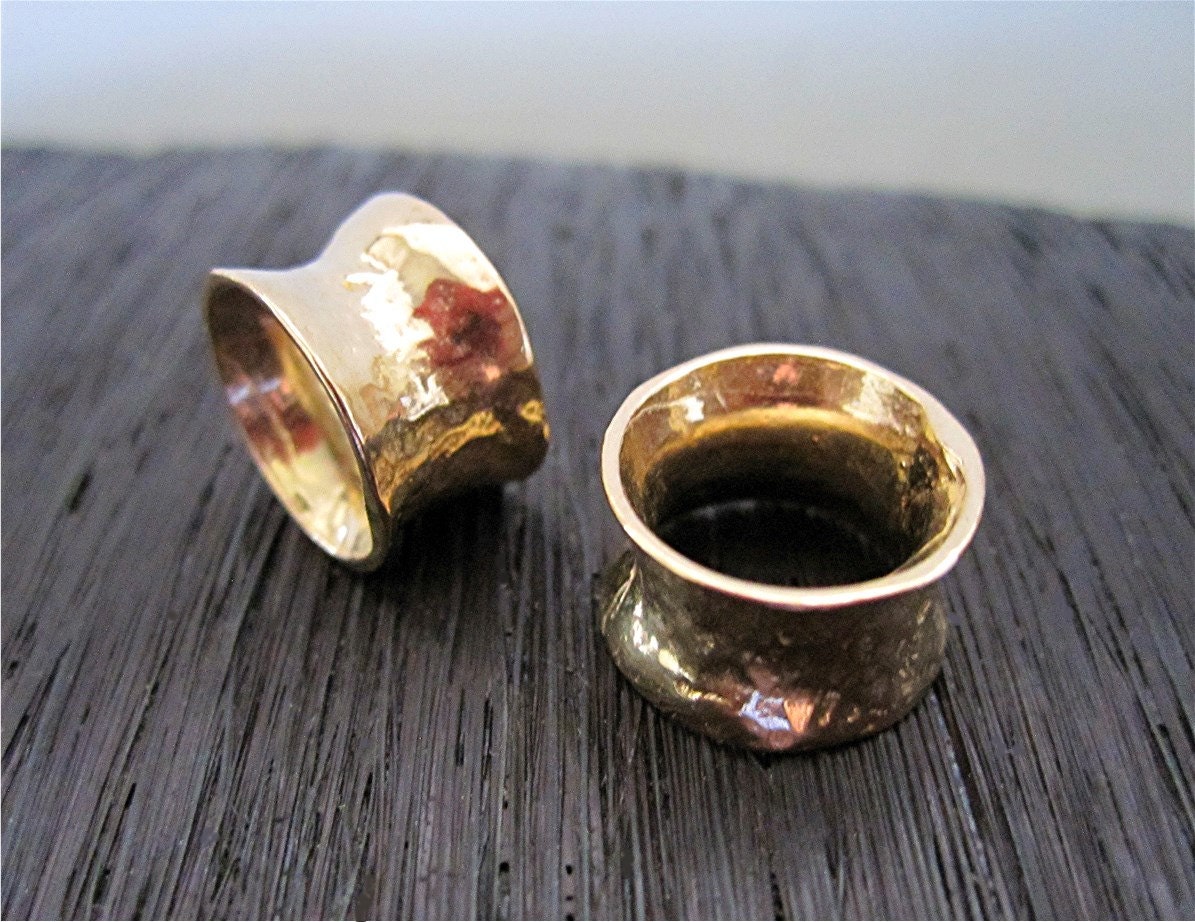 One Large Hammered Concave Artisan Sterling Silver Bead and Slider (one ...