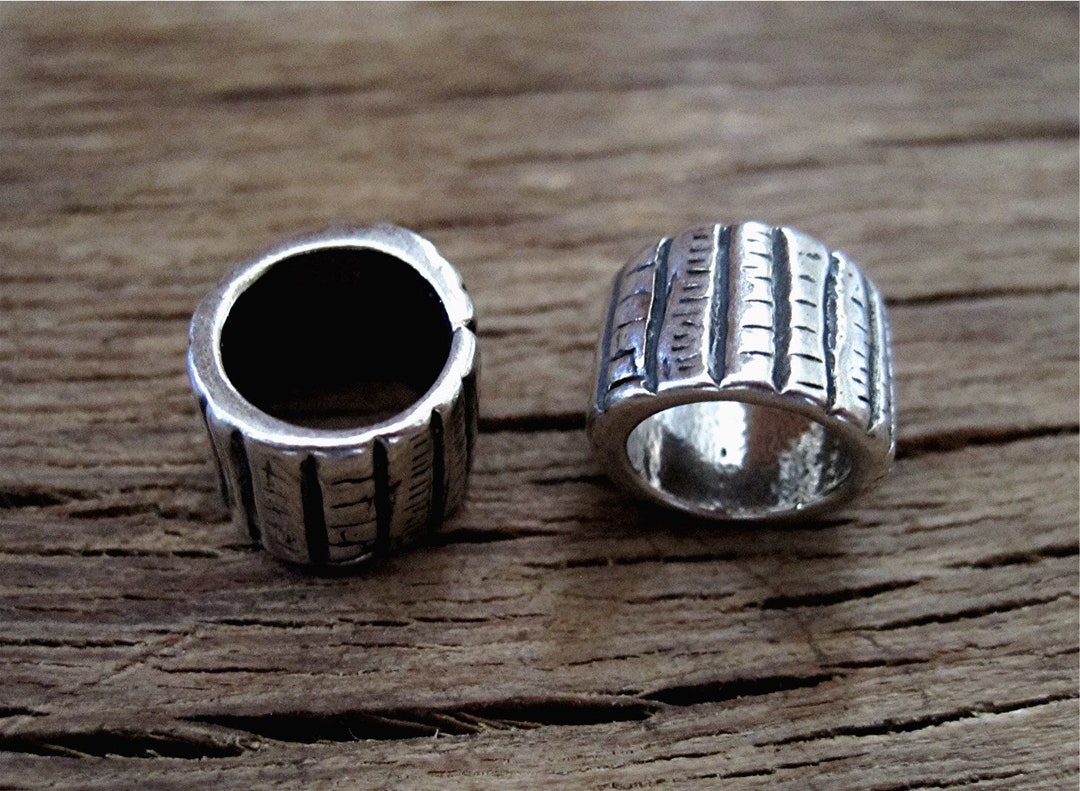 Handmade Sterling Silver Textured Jewelry Bead and Slider (one Bead) - Etsy