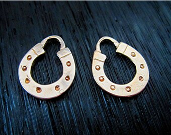 Small Round Textured Disc Charms in Gold Bronze set of 2 | Etsy