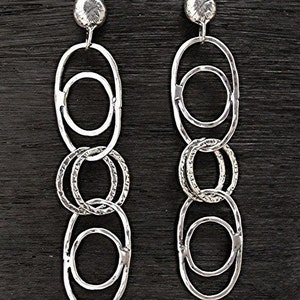 Artisan Handmade Gold Bronze Double Loop Jewelry Links (set of 2) - Etsy