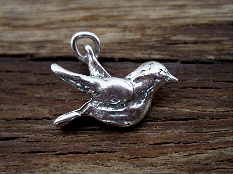 Artisan Bluebird Charm in Gold Bronze (one) (X) - Etsy