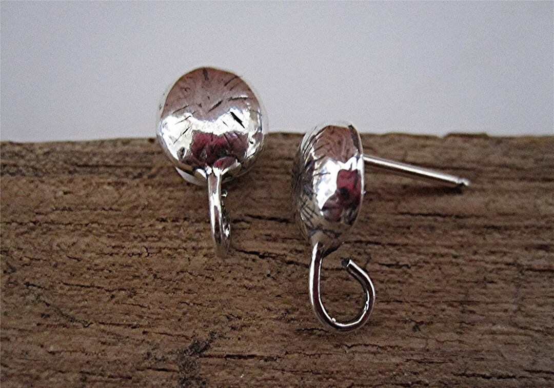 Artisan, Sterling Silver, Handmade Earring Post With Hook (one Pair) (X ...