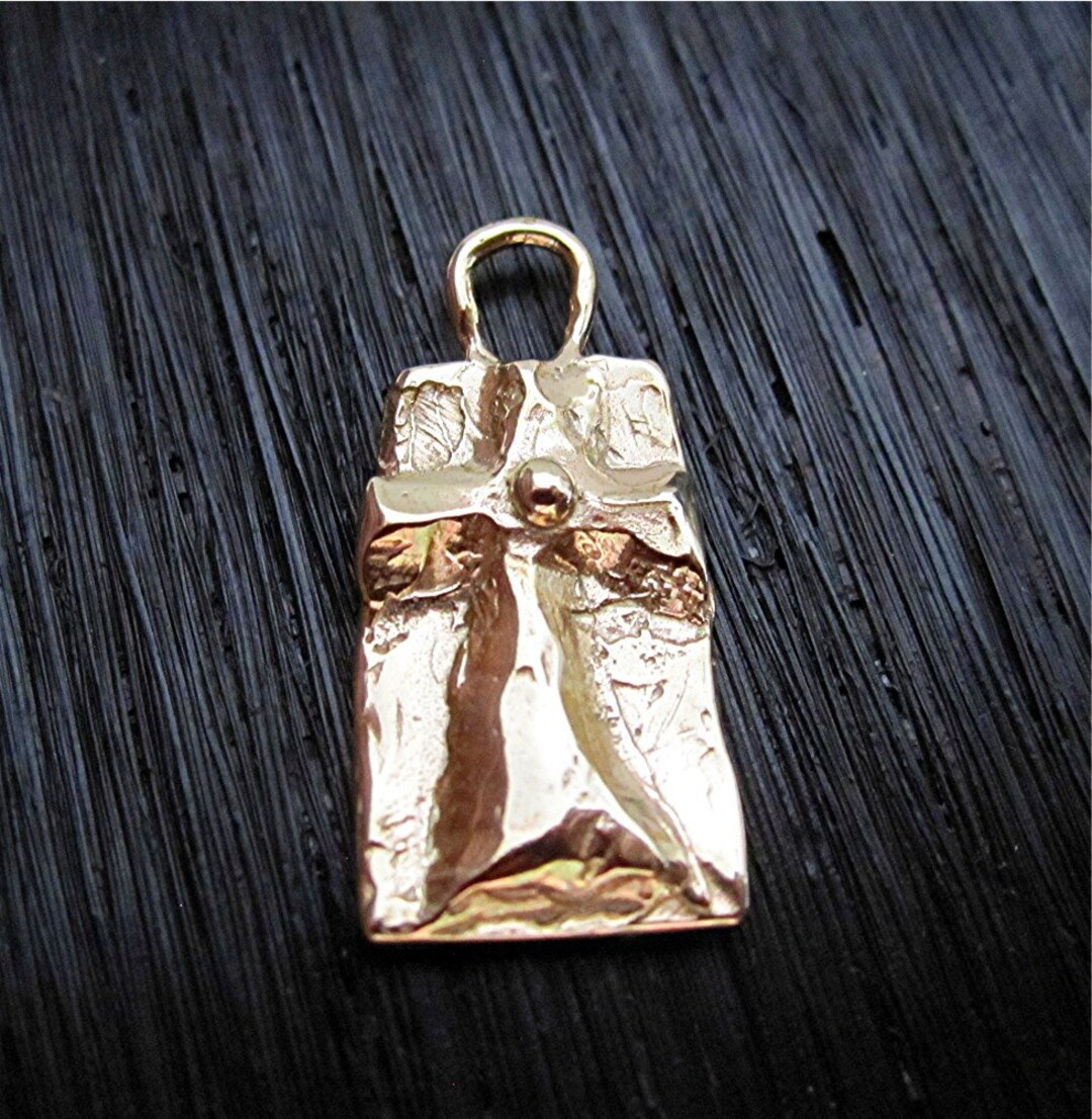 Artisan Rustic "have Faith" Cross Charm and Pendant in Gold Bronze (one ...