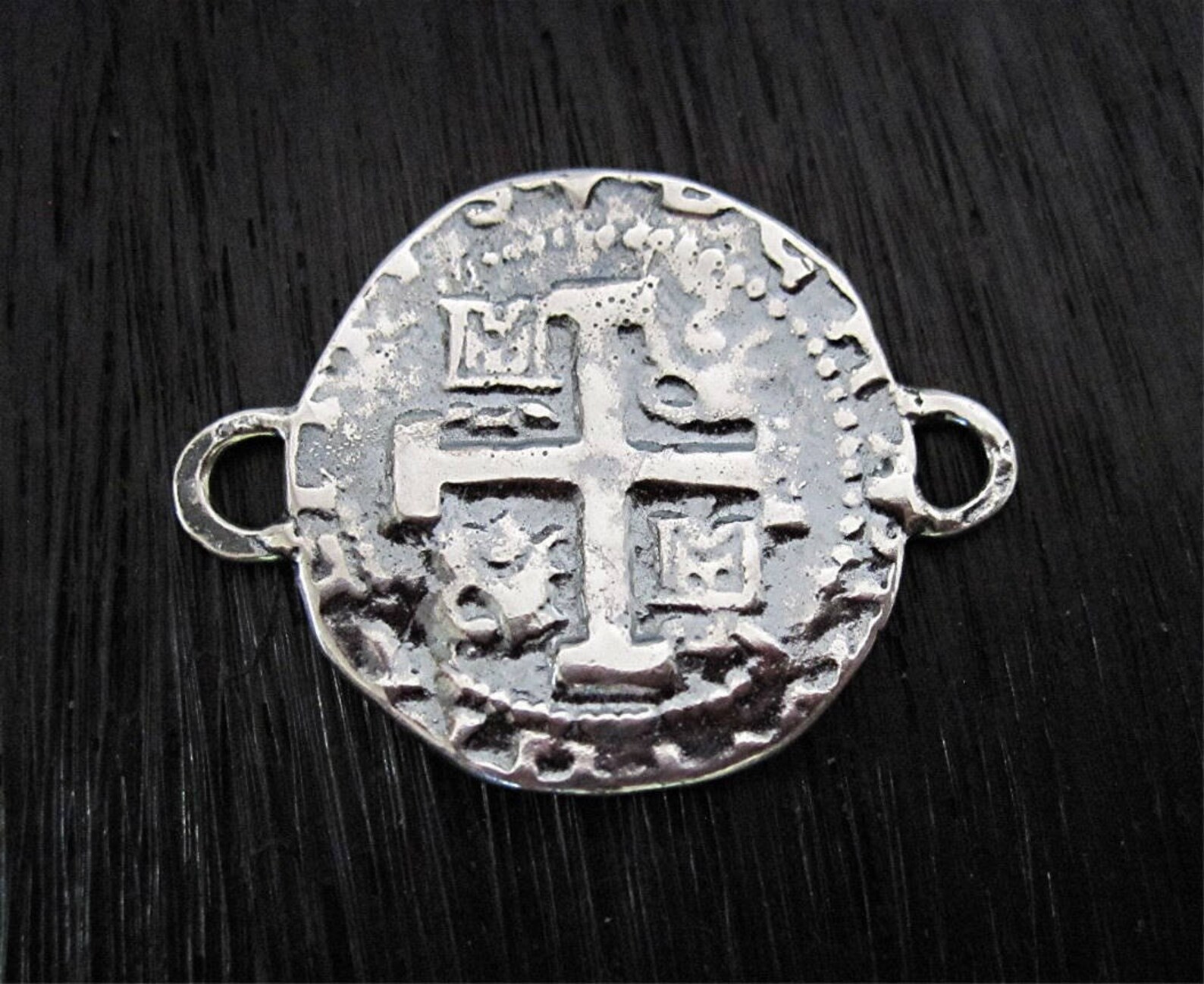 Sterling Silver Spanish Coin Replica Jewelry Link one - Etsy