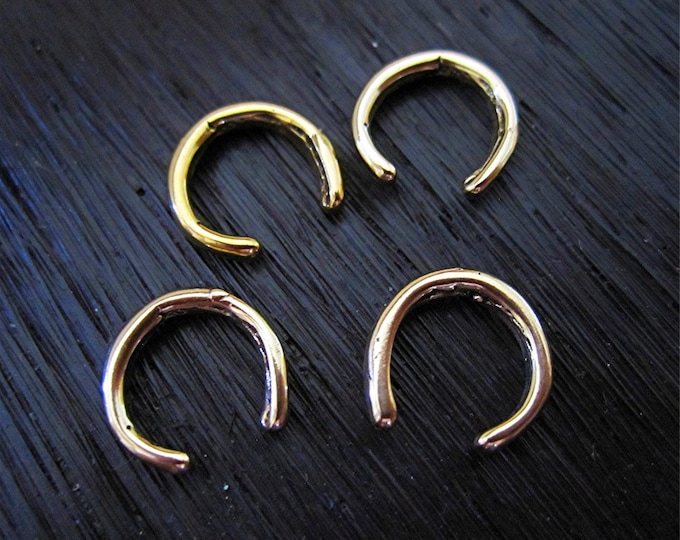Small Gold Bronze Rounded Handmade Smooth Open Jump Ring set of 4 - Etsy